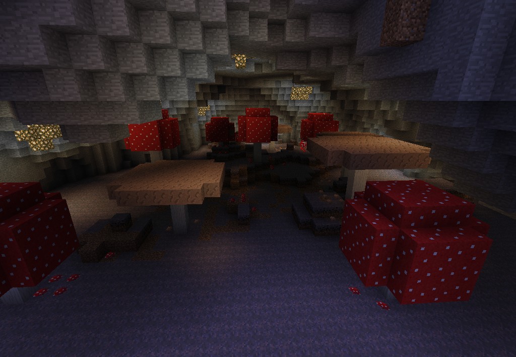 Mycelium cave Minecraft Map