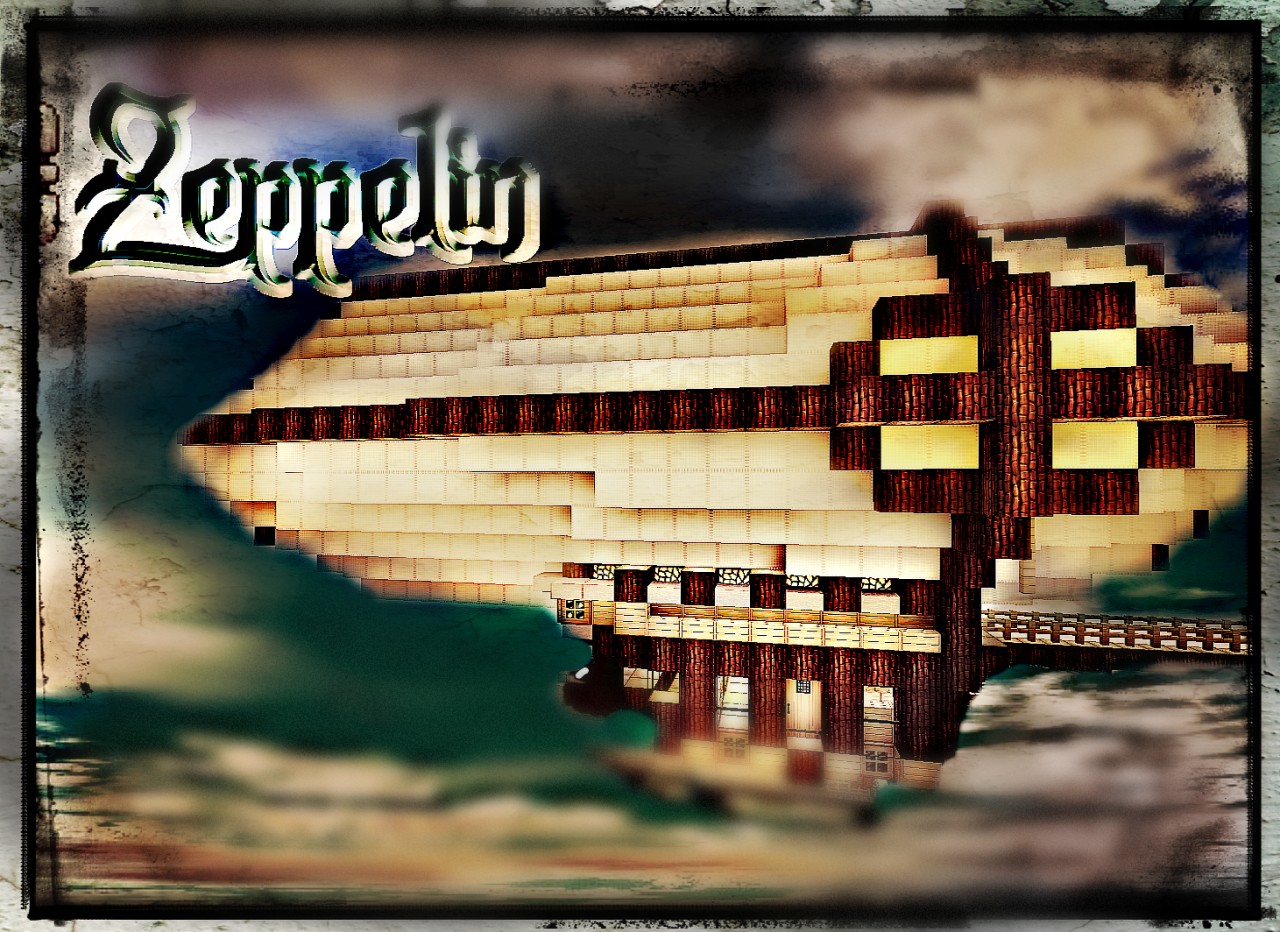 Wooden Zeppelin! + World save Minecraft Map