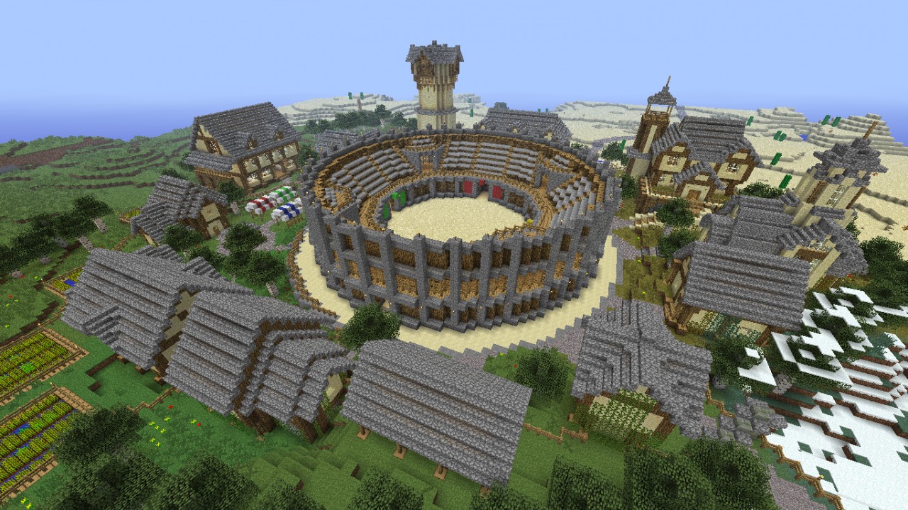 Medieval area Minecraft Map