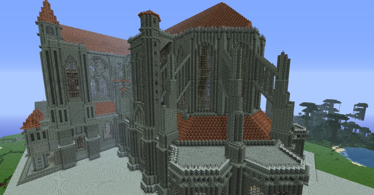 AMAZING Cathedral Massive structure, over 180 blocks high! Minecraft Map