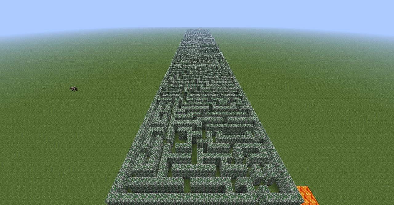 longest maze in minecraft- 3 high version! Minecraft Map