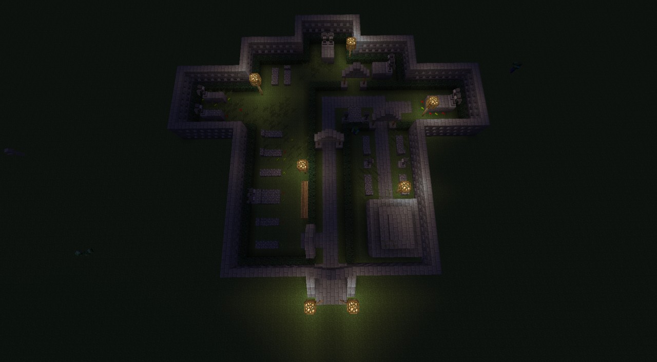 Minecraft Build - Weeping Angel Cemetery With Crypts! Don't Blink ...