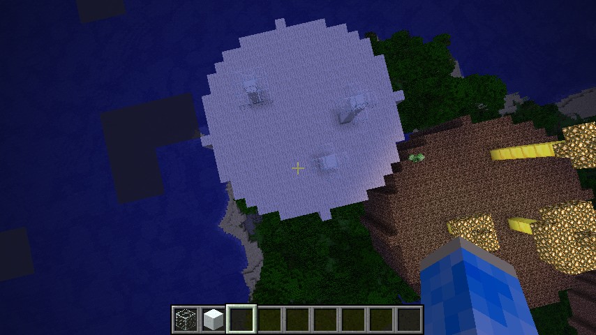 the floating platforms Minecraft Project