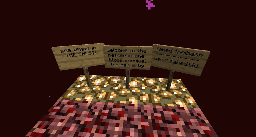 One Block Survival 1.0 Minecraft Map