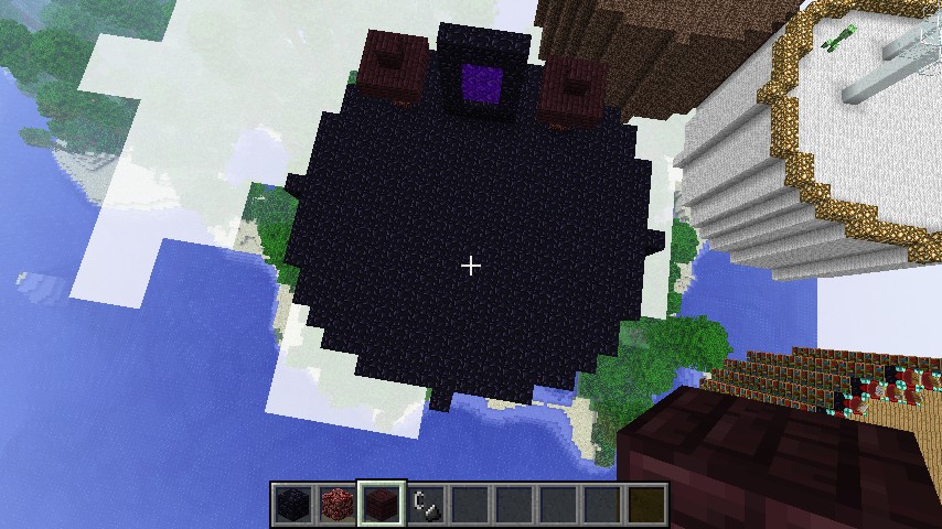 the floating platforms Minecraft Project