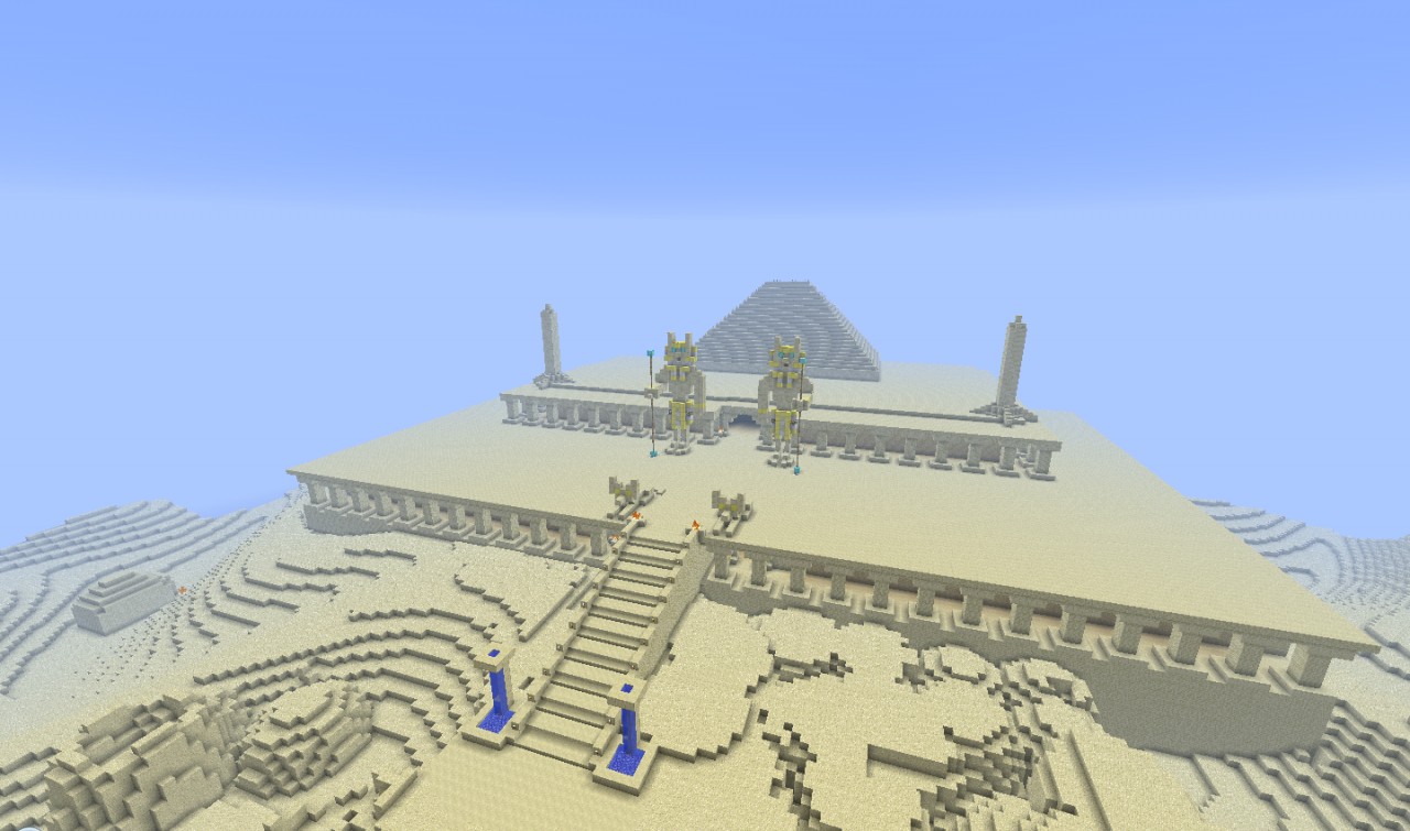 temple egyptiens Minecraft Map