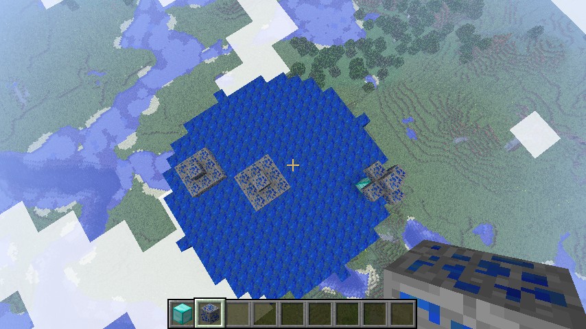the floating platforms Minecraft Map