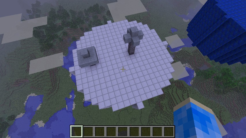 the floating platforms Minecraft Map