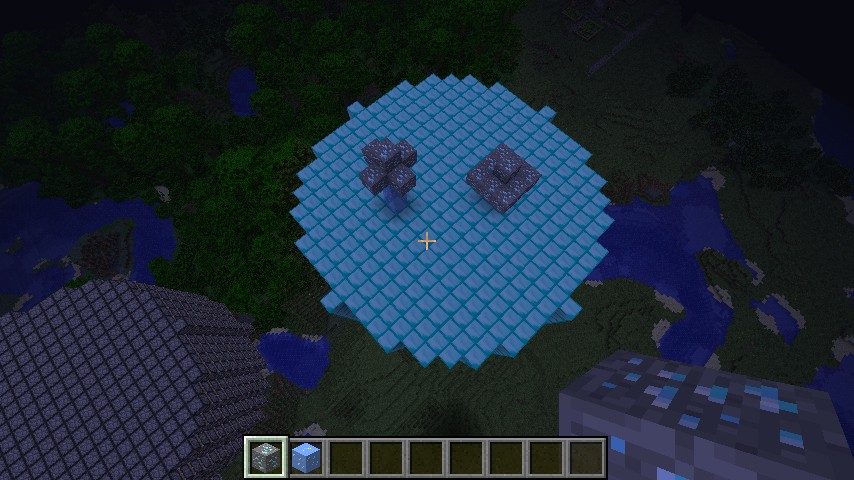 the floating platforms Minecraft Project