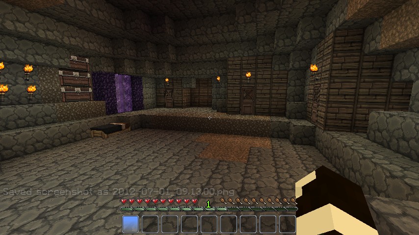 Cave House with Free Items! Minecraft Map