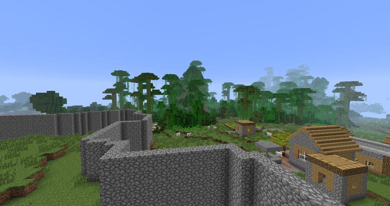 A Castle village Minecraft Map