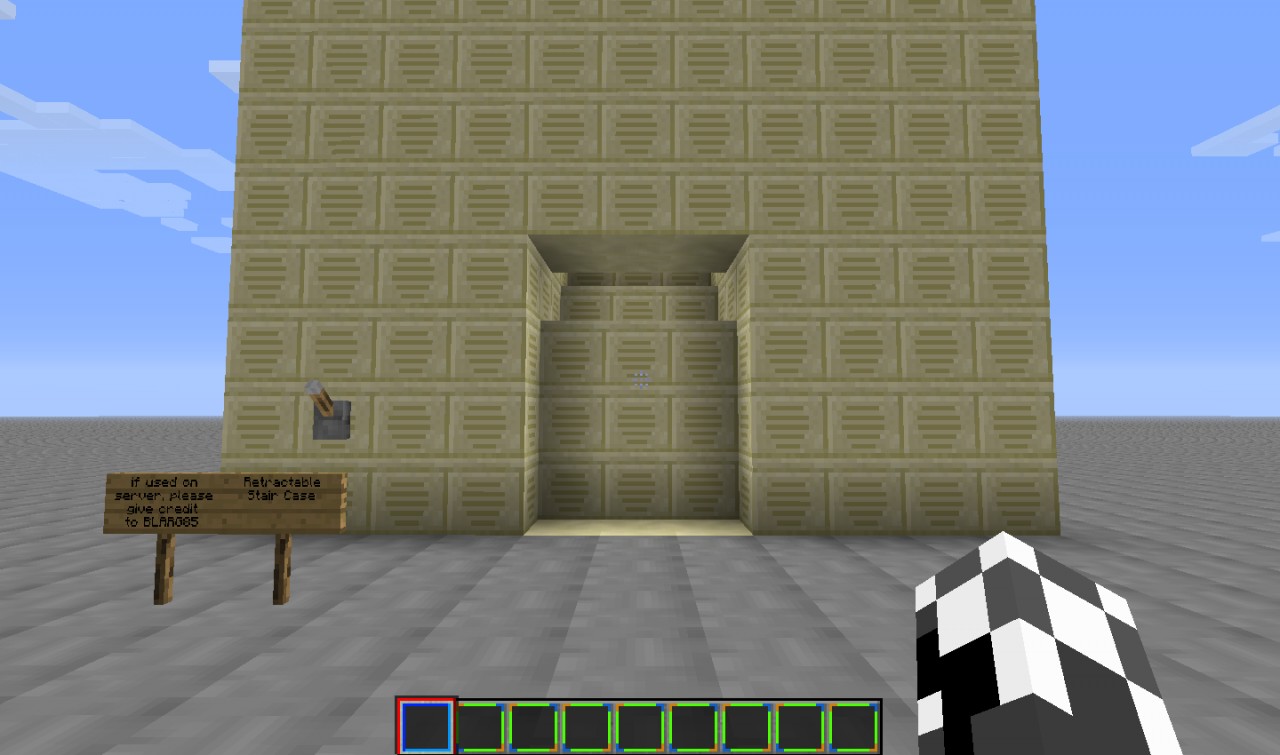 Clock & Retractable Stair Case Minecraft Map