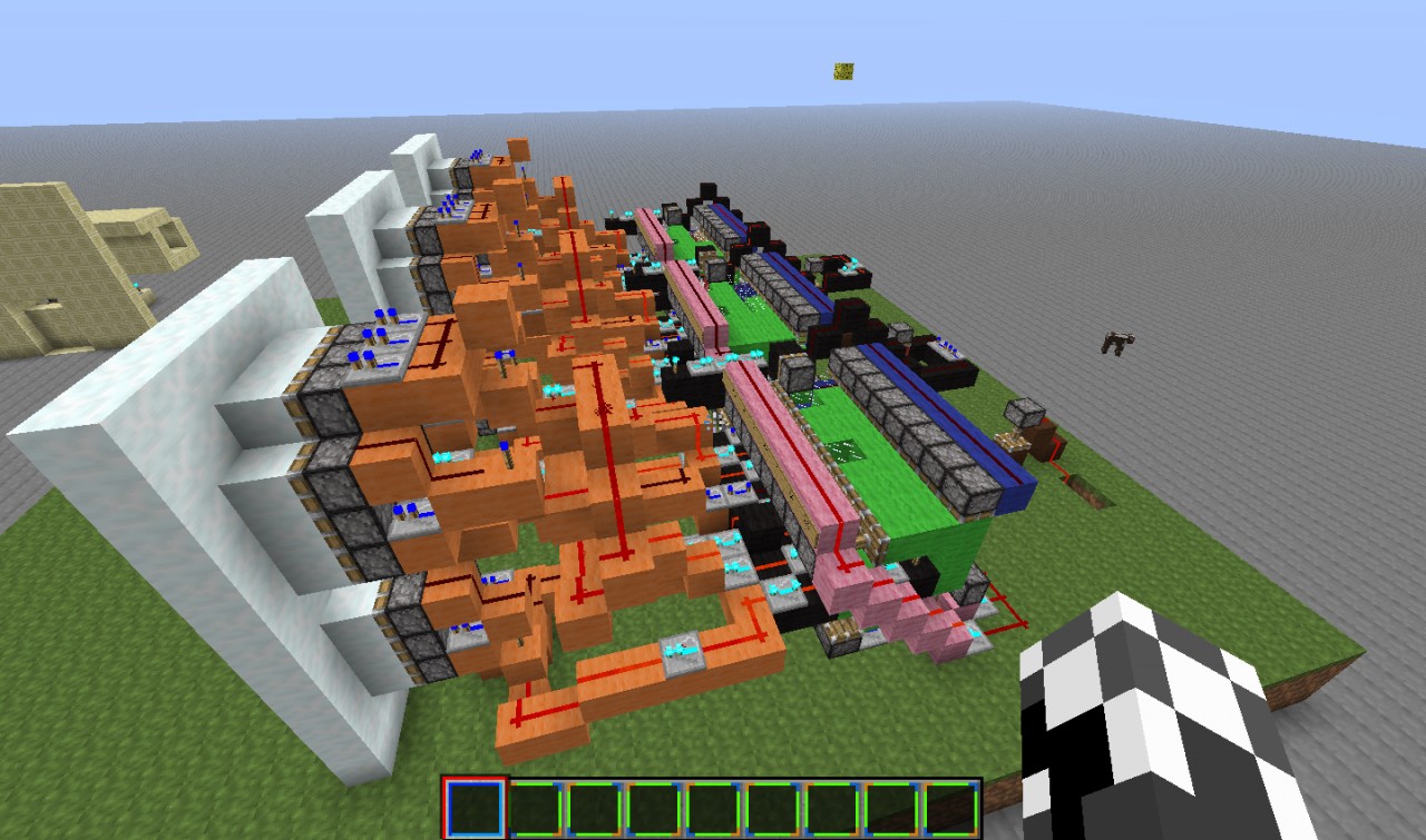 Clock & Retractable Stair Case Minecraft Map