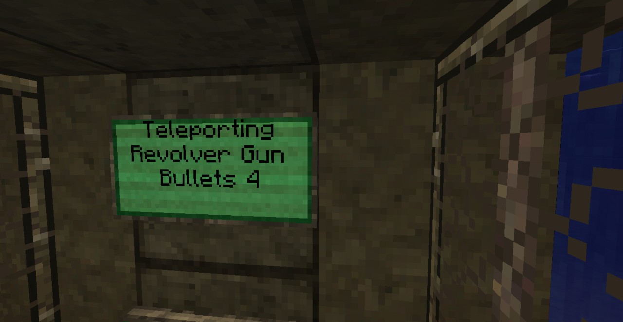 Teleporting Revolver Gun Bullets 4 Minecraft Map