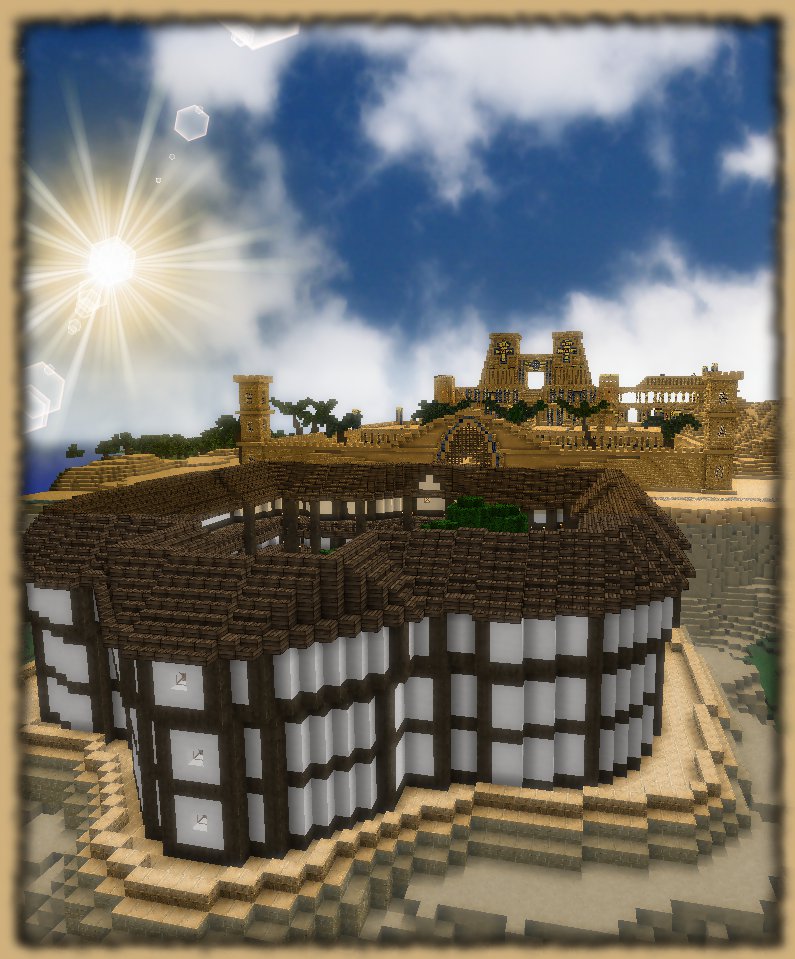 Floating Temple Minecraft Map