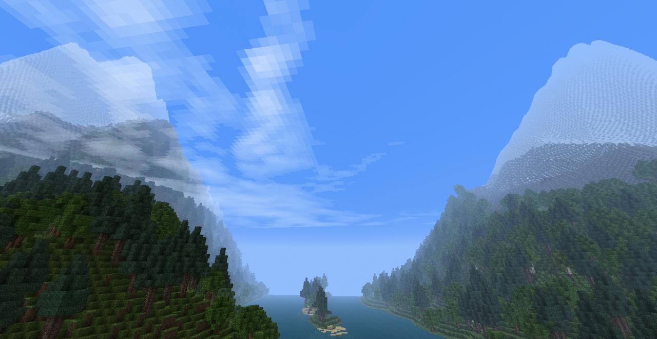 Custom Terrain - With Enormous Mountains Minecraft Map