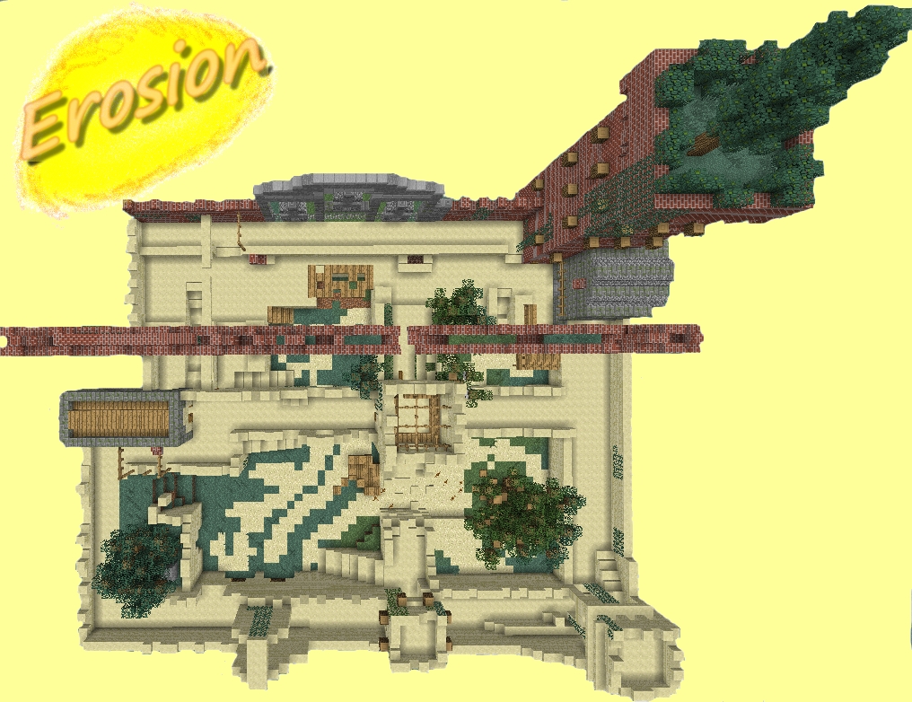 Erosion map from Modern Warfare 3 Minecraft Map