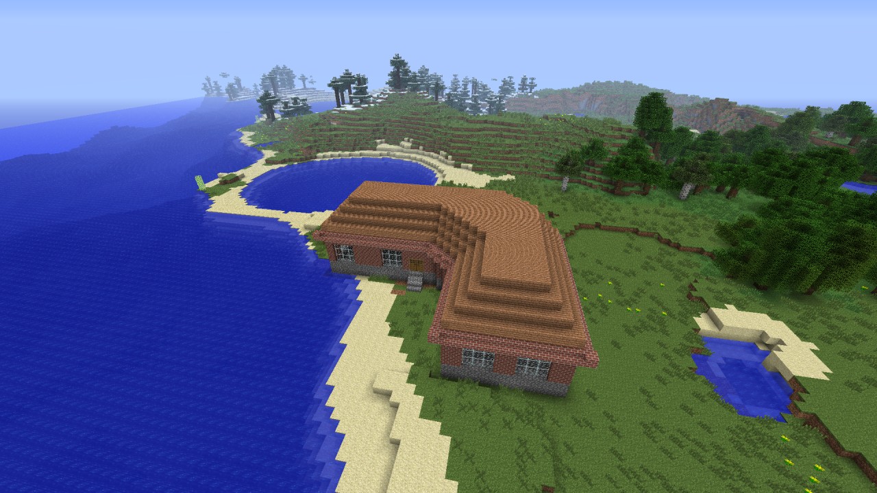 Nice Farm By the sea and i niec round lake Minecraft Map