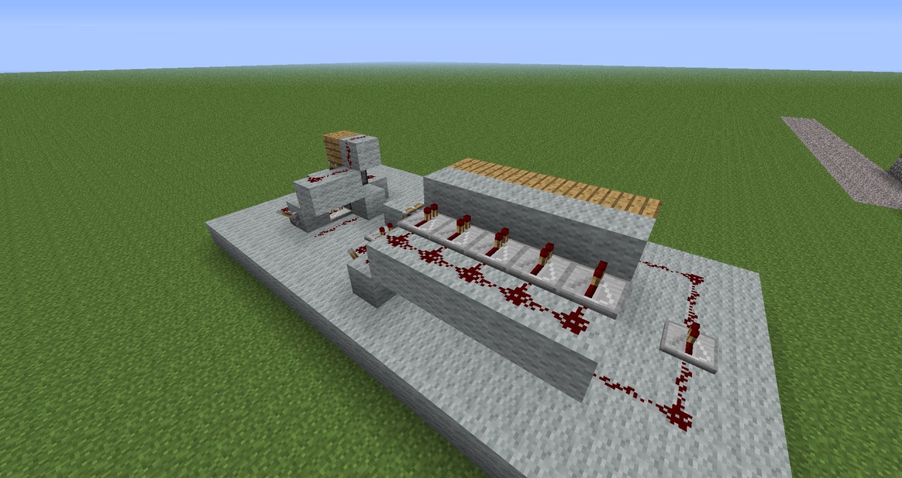 Infinitely Horizontally Expandable Double Vertical Piston Minecraft Map