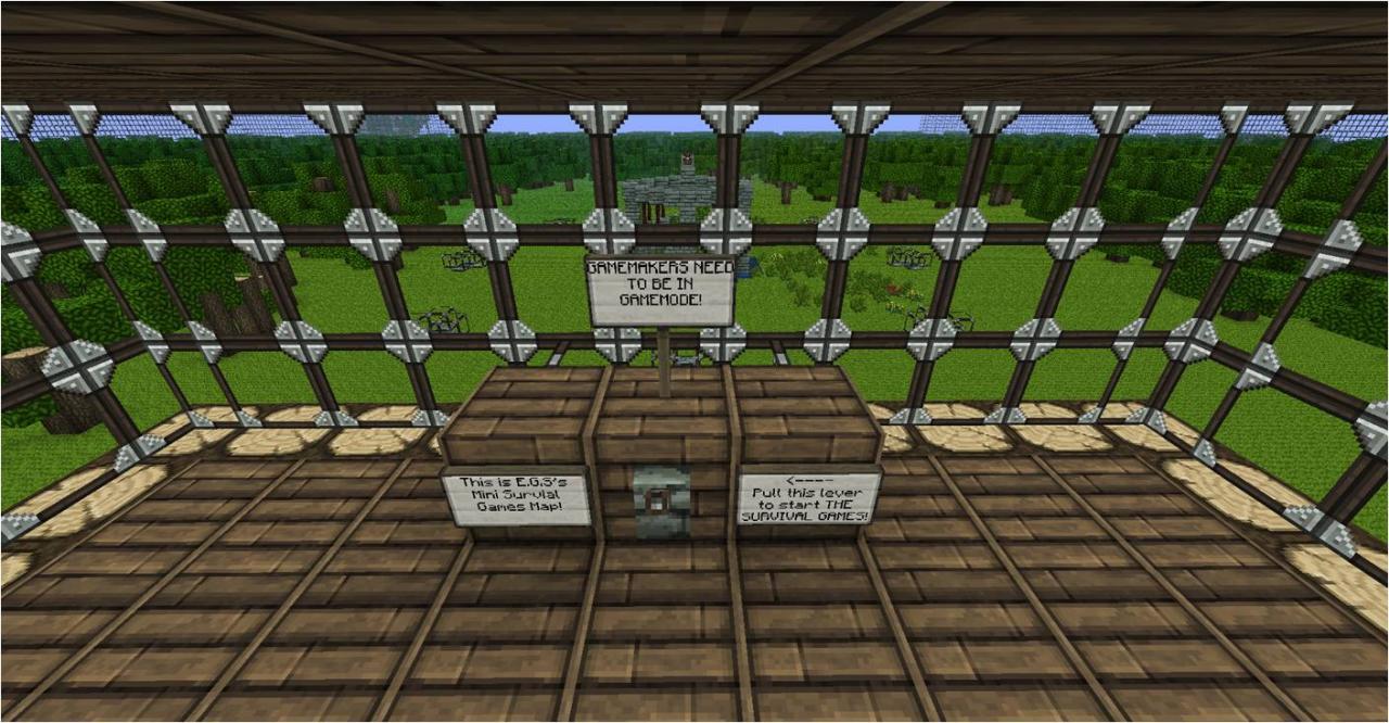 Mini Survival Games 8 players PVP Map! Minecraft Map