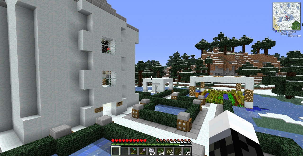 "Ice Mansion" - My Survival House + Project! Minecraft Map