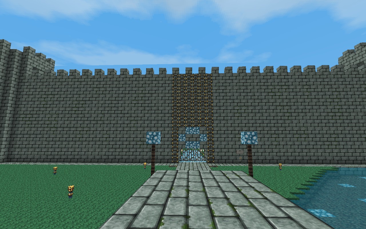 New And Improved Epic Castle WIth Pixel Art Minecraft Map