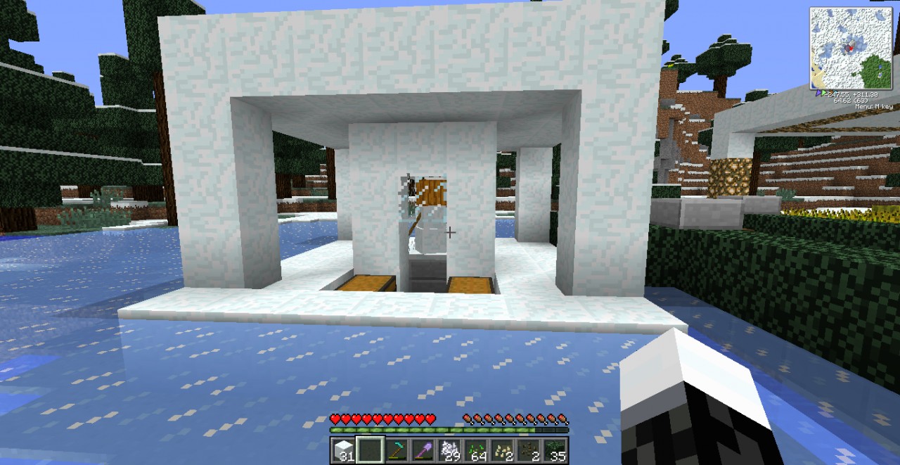 "Ice Mansion" - My Survival House + Project! Minecraft Map