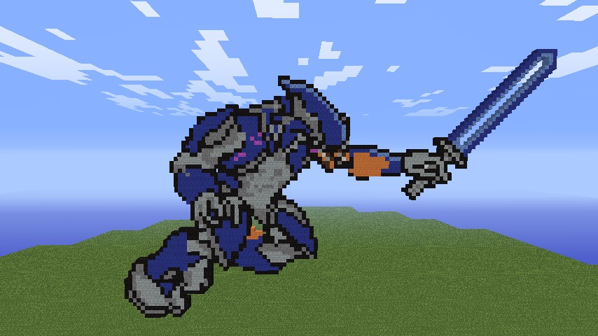 Elite holding a sword Minecraft Map