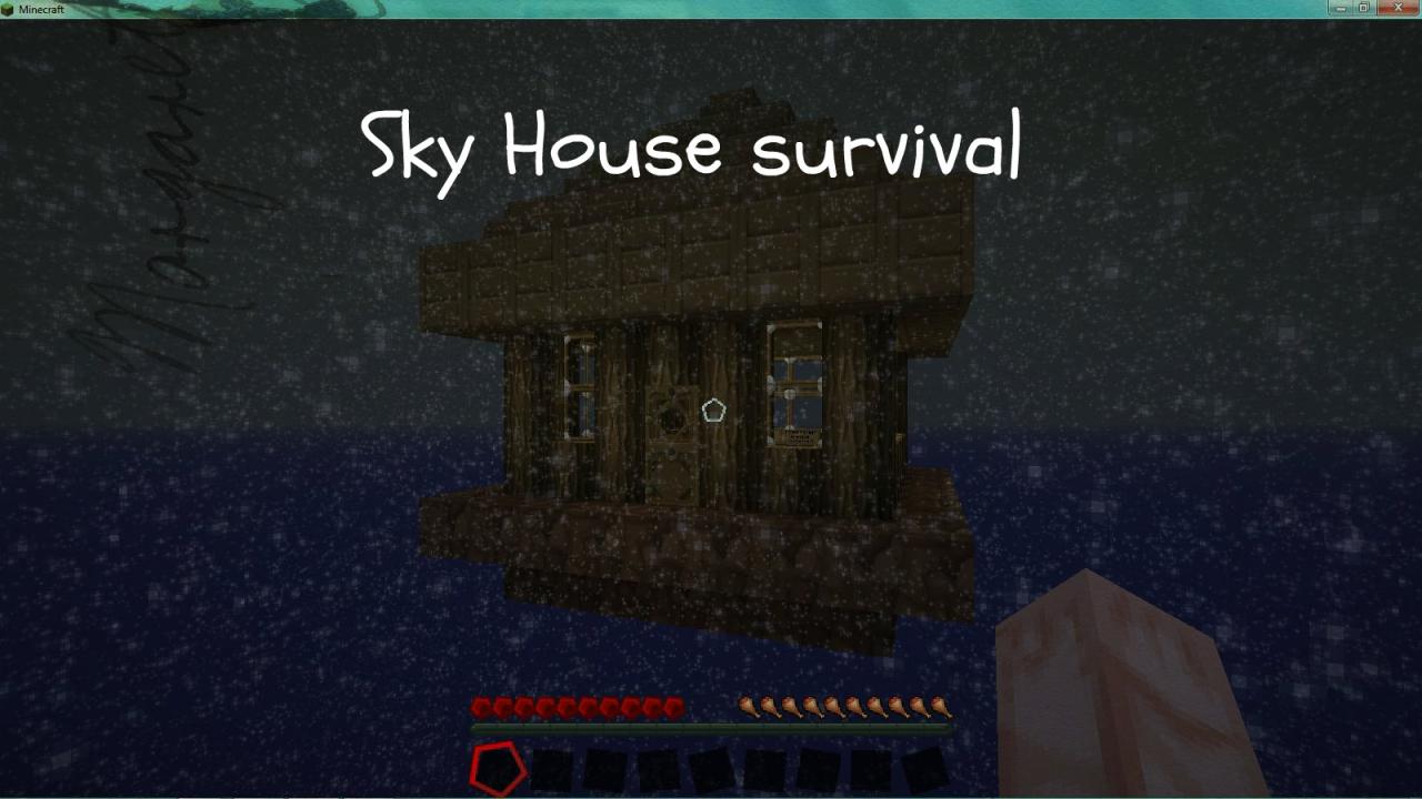 Sky house survival Minecraft Map