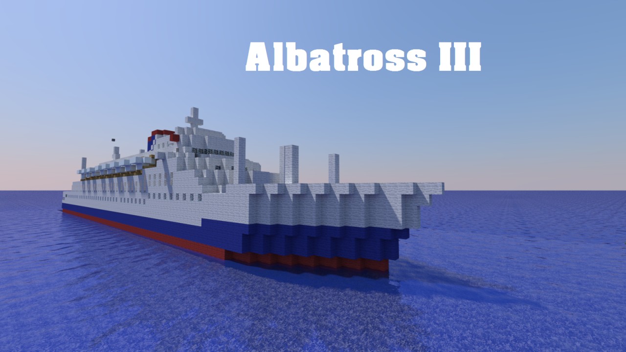 cruise ship carnival marid gras & ferry albatross III Minecraft Map