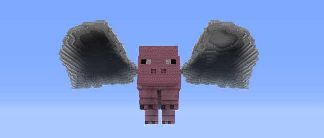 Flying pig (enormous) - Added a version with saddle Minecraft Map