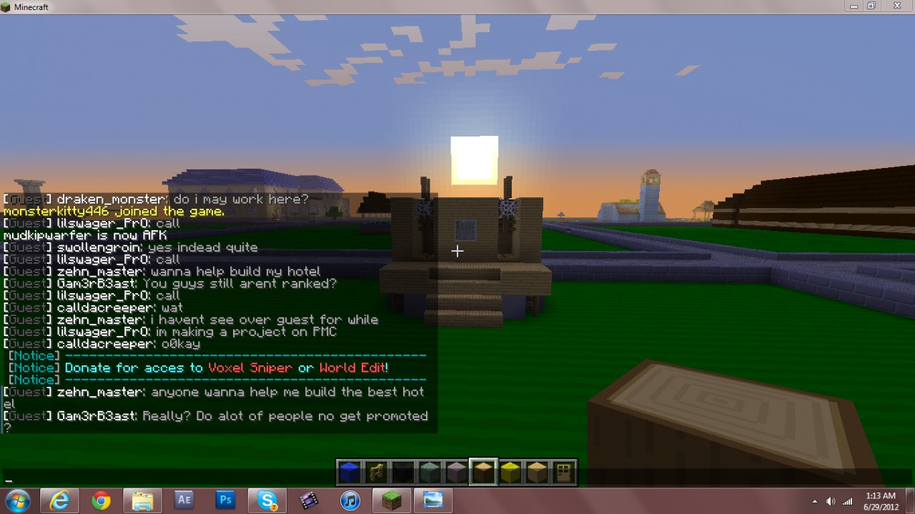 a Mid-Evil Village Minecraft Map