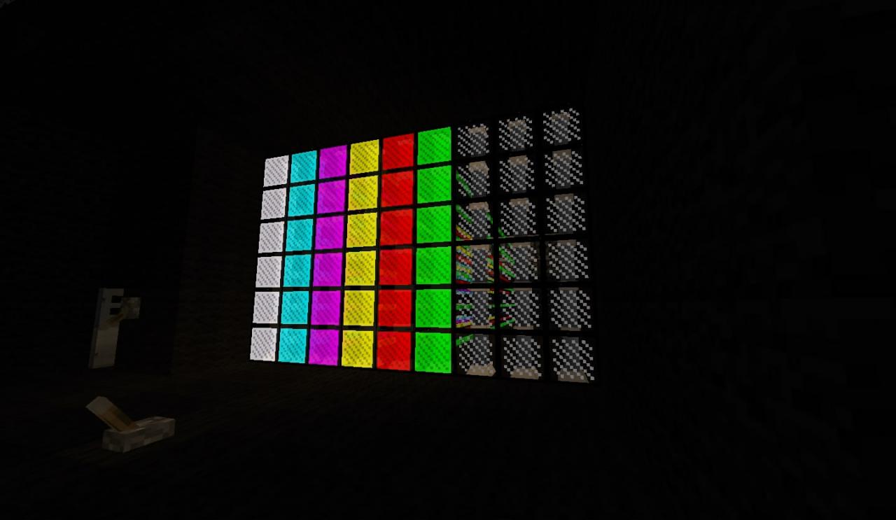 6x9 7 Colour RGB screen (With Download) Minecraft Map