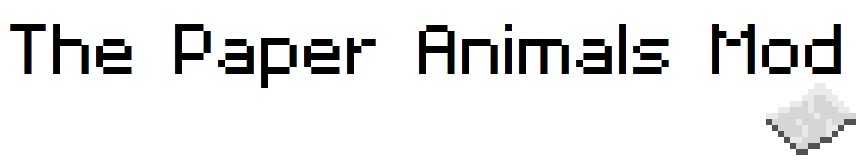 The Paper Animals Mod! Minecraft Mod