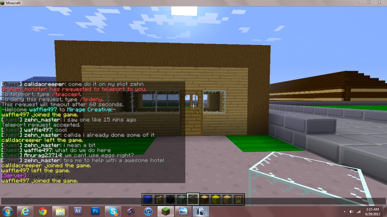 a Mid-Evil Village Minecraft Map