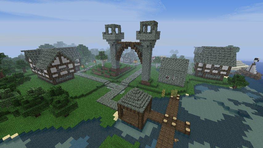 DETAILED TUDOR VILLAGE Minecraft Map