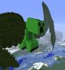 Massive flying creeper / winged creeper Minecraft Map