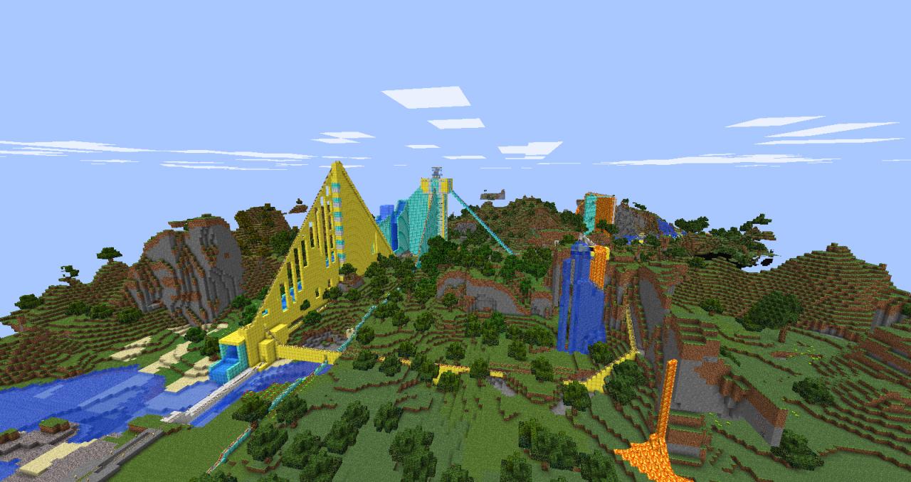 Minecraft Mega Rollercoaster V2.0 Minecraft Map