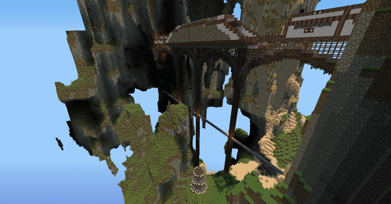 Steampunk Bridge with Schematic Minecraft Map