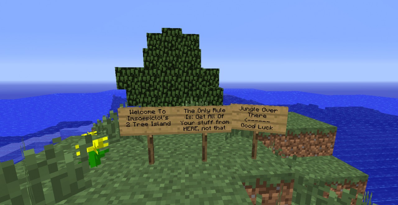 survival 2 Tree Island Minecraft Map