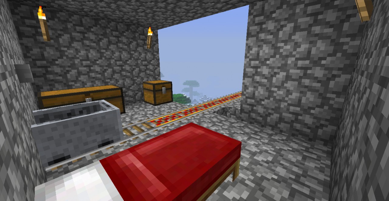 on a rail achievement map Minecraft Map