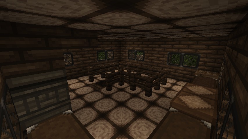 small working village in woods with mine Minecraft Map