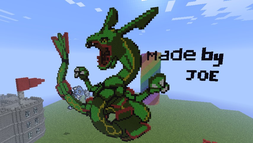 Rayquaza ( pokemon ) completed Minecraft Map