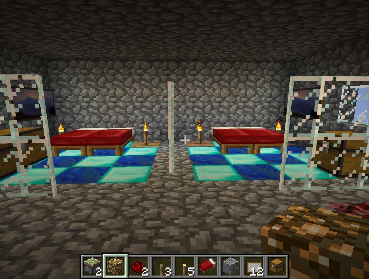 big house with 4 rooms Minecraft Map