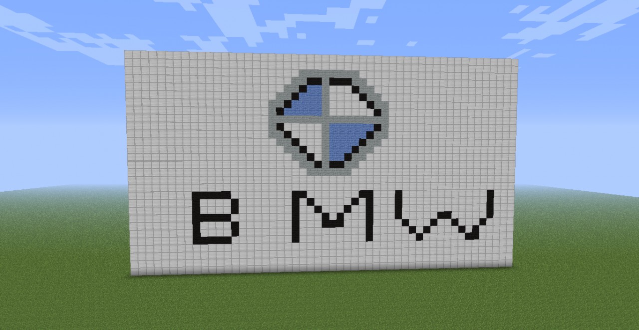 THE BIGGEST BMW LOGO!!!!!!!!!! Minecraft Map