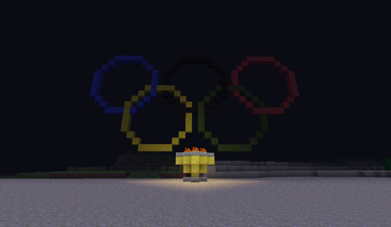 Olympic Rings + Flame Minecraft Map