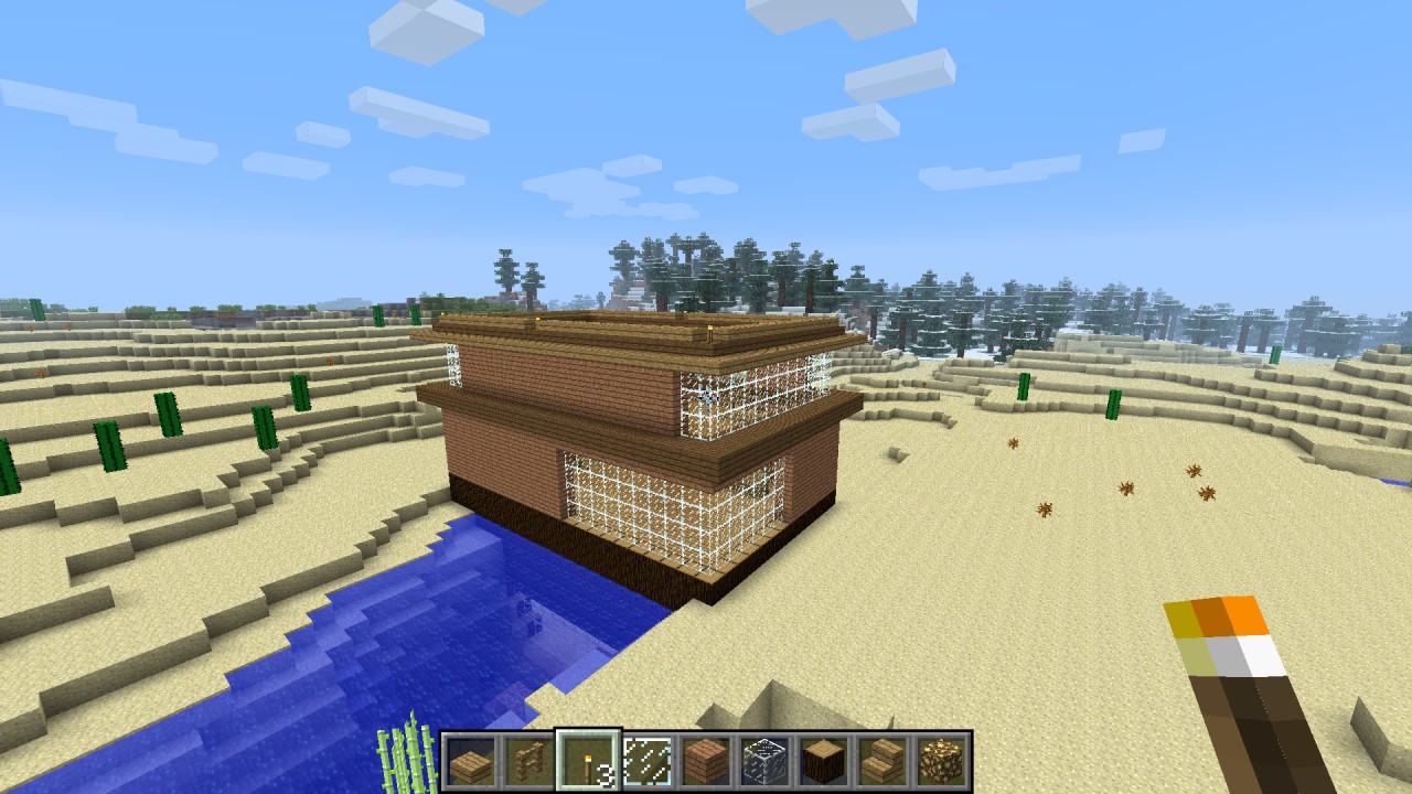 House in the river Minecraft Map