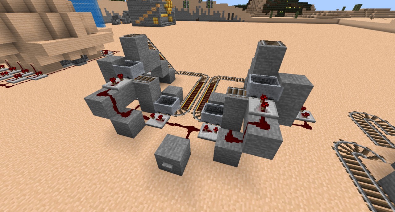 Minecart looper/ coordinator schematic Minecraft Map