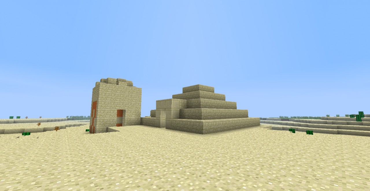sandstone temple Minecraft Map