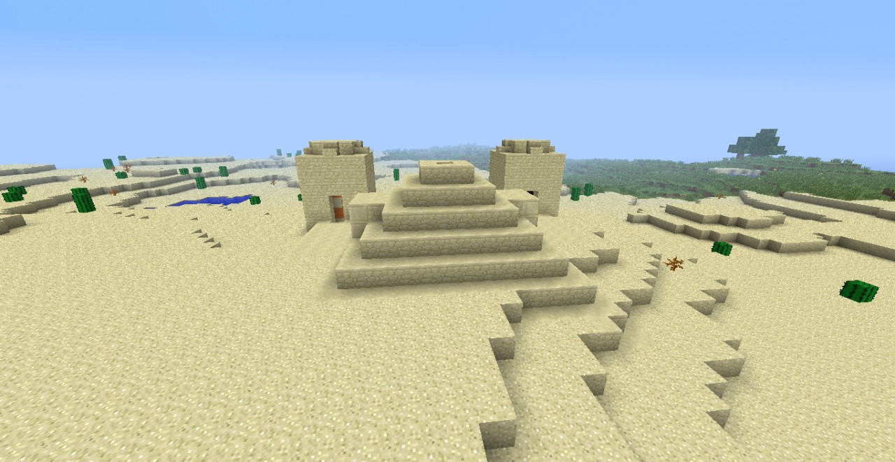 sandstone temple Minecraft Map